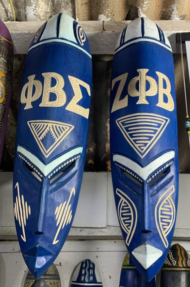 Painted African Fang Masks - Divine 9 (Pre-Order) – Ankara Delights